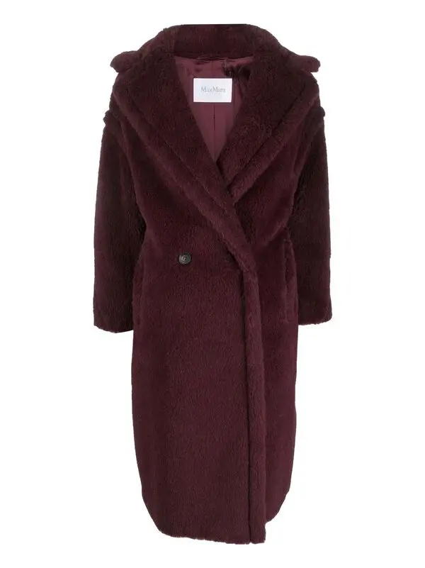 Max Mara Tedgirl Wool Coat - Red