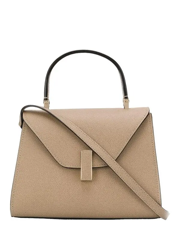 VALEXTRA Iside Mini Leather Handbag - Beige