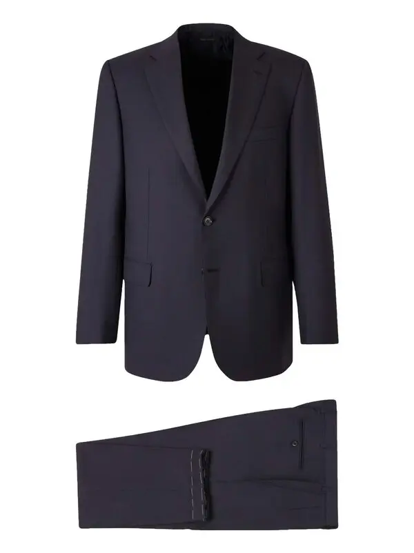 Brioni Wool Single-breasted Suit - Blue