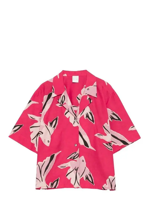 Paul Smith Printed Cotton Shirt - Red