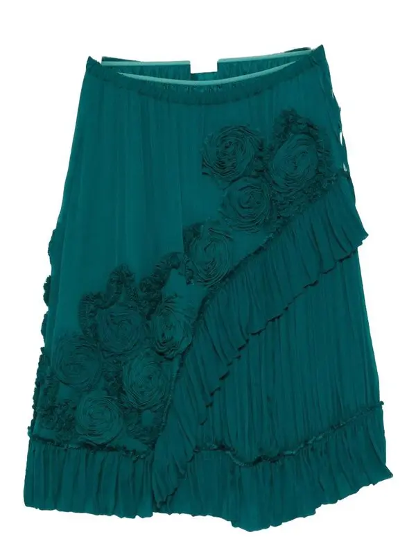 Dries Van Noten Midi Skirt - Blue