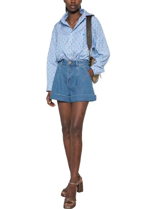 Zimmermann Denim Tailored Shorts - Blue