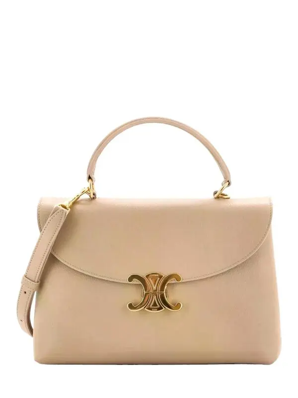 Celine Nino Top Handle Medium Satchel - Neutrals