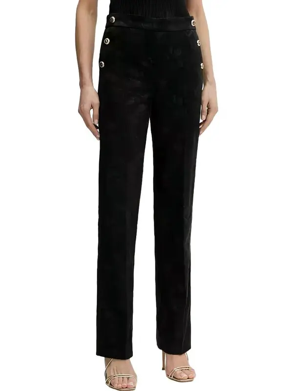 MORGAN Button-embellished Trousers - Black