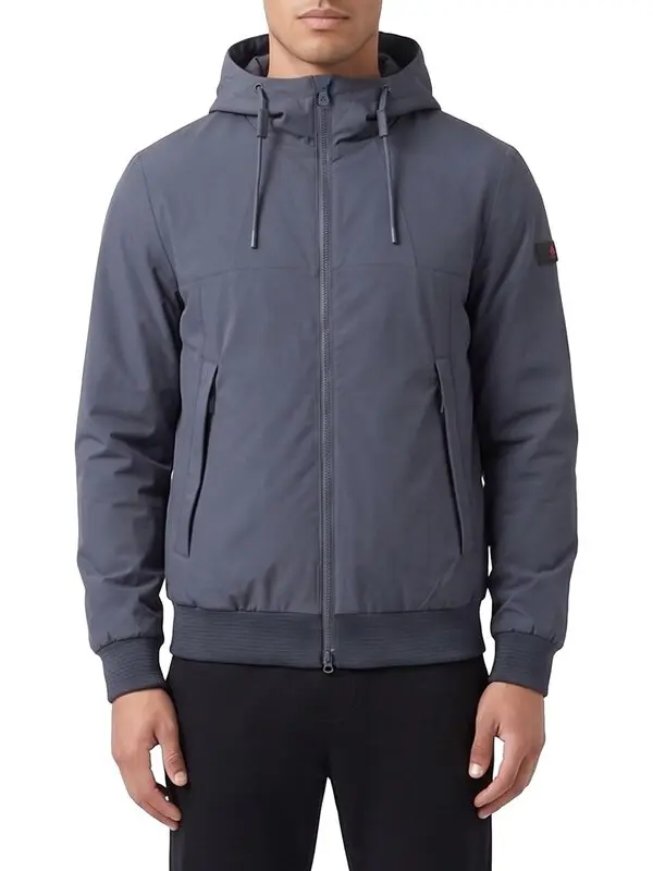 Peuterey Hooded Nylon Zip-up Jacket - Blue