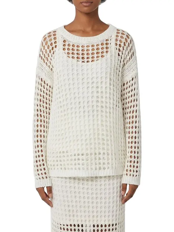 Max Mara Knit Top - White