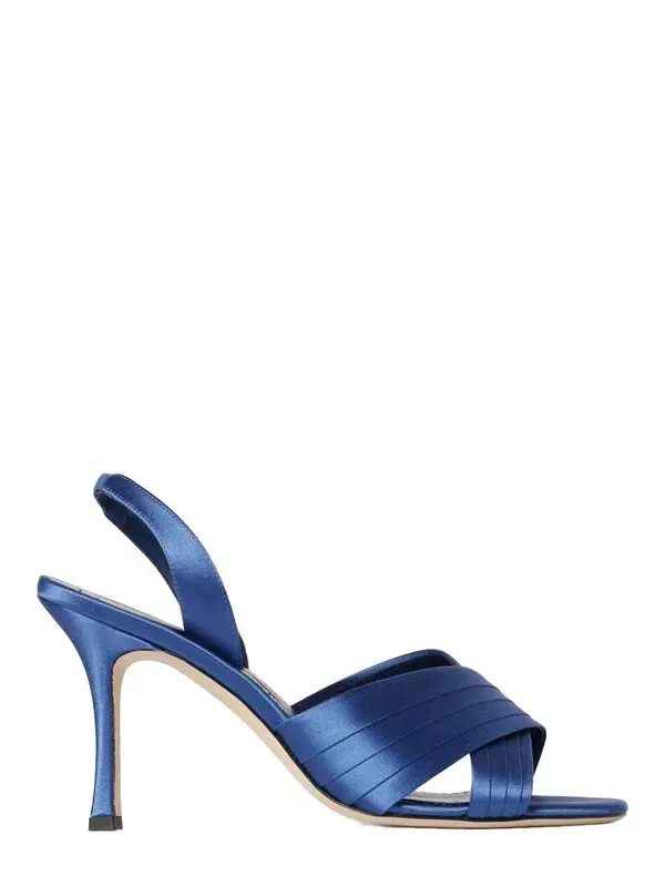 Manolo Blahnik Heeled Sandal - Royal Blue