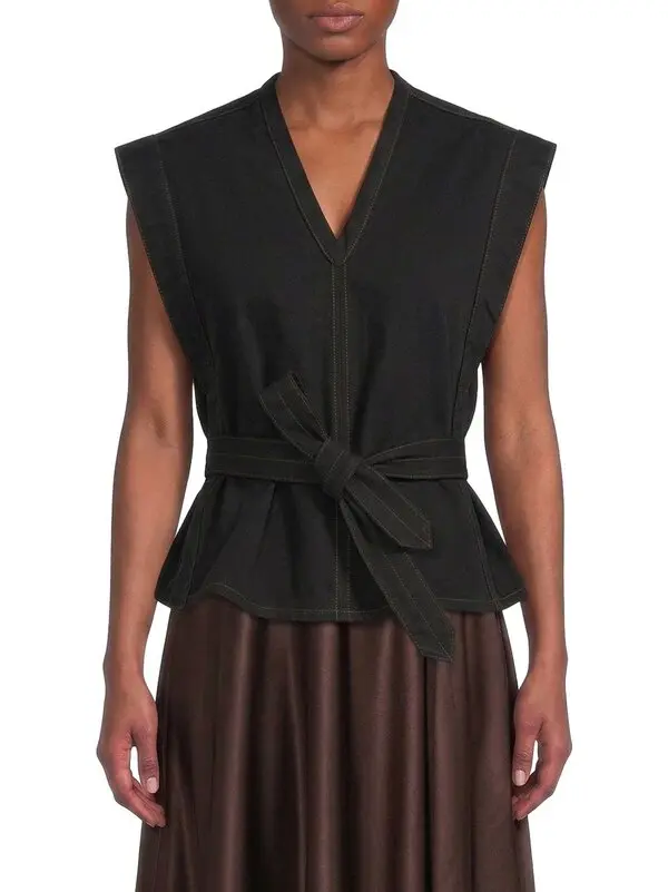 LEMAIRE Waistcoat - Black