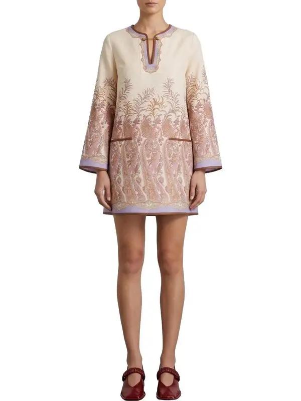 Zimmermann Printed Dress - Beige