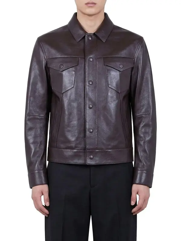 TOM FORD Leather Jacket - Brown