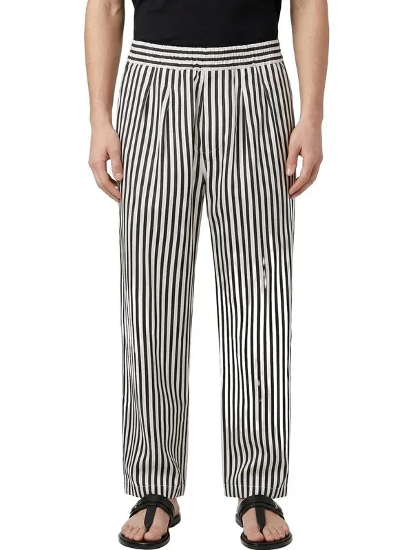 TOM FORD Striped Trousers - Black
