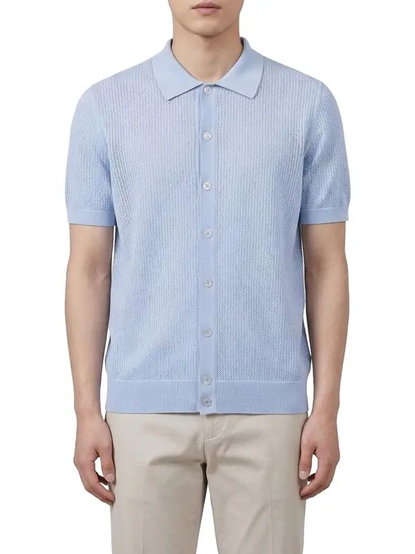 Tagliatore Cotton Casual Shirt - Blue