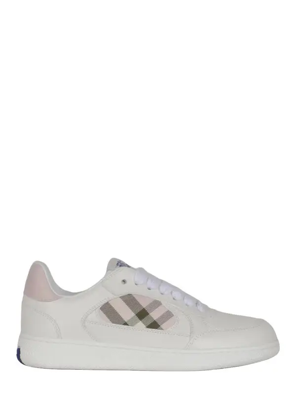 Burberry Lace Up Sneakers - White