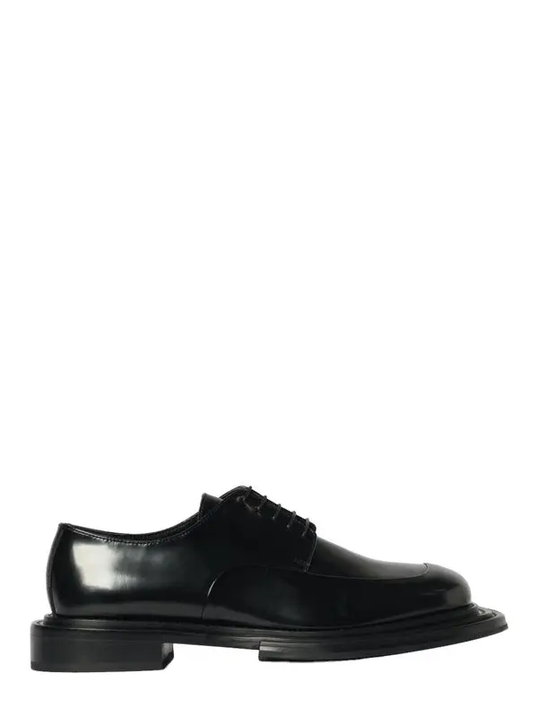 Moschino Brushed Leather Derby - Black