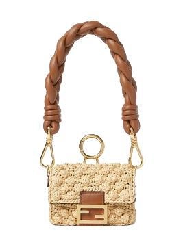 Fendi Nano Baguette Maxi Handle Charm - Beige