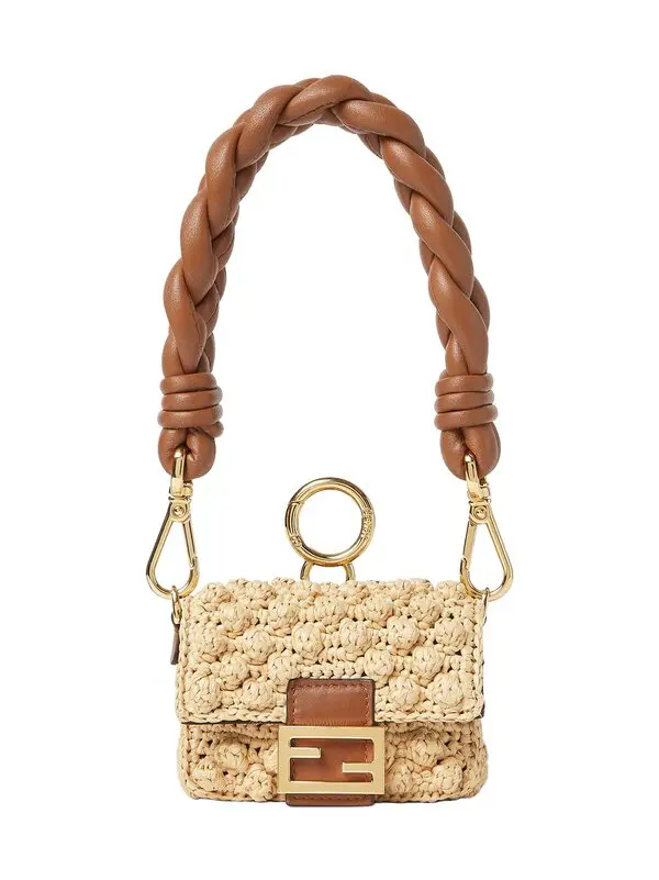 Fendi Nano Baguette Maxi Handle Charm - Beige