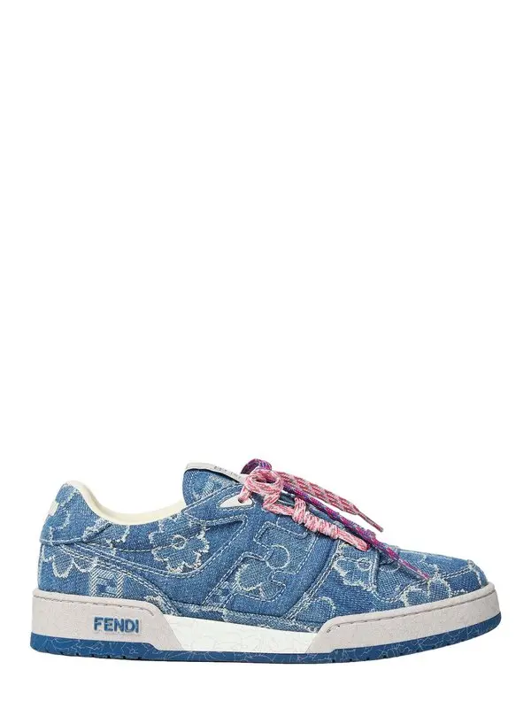 Fendi Match Ff Jacquard Slip-on Sneakers - Blue