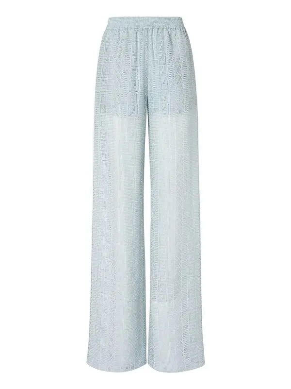 Fendi Flowing Pyjama Trousers - Light Blue