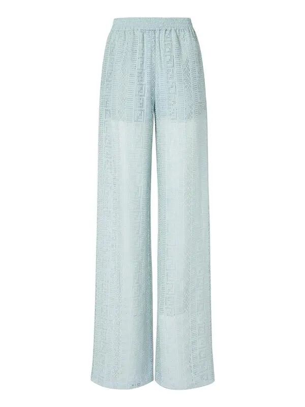 Fendi Flowing Pyjama Trousers - Light Blue