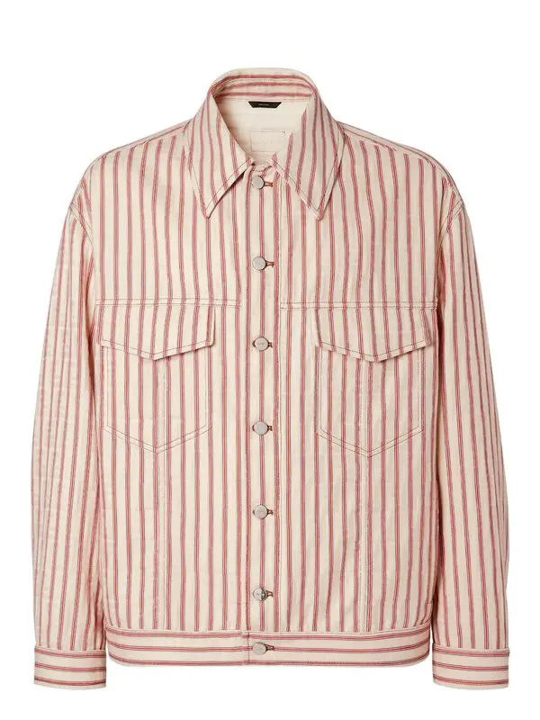 Fendi Oversized Ff Denim Jacket - Red