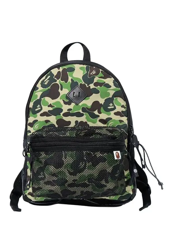 A BATHING APE Camo Bungee Cord Day Pack - Green