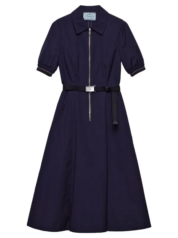 Prada Poplin Shirt Dress - Blue