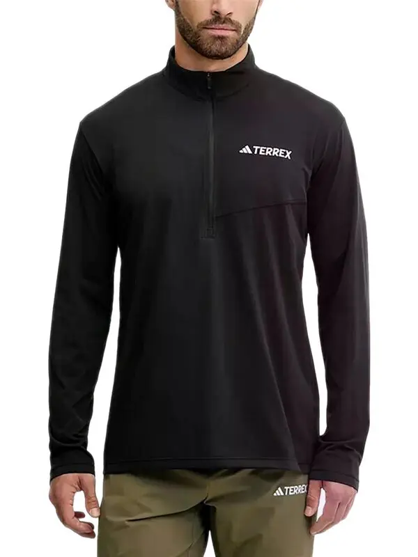 Adidas Quarter-zip T-shirt - Black
