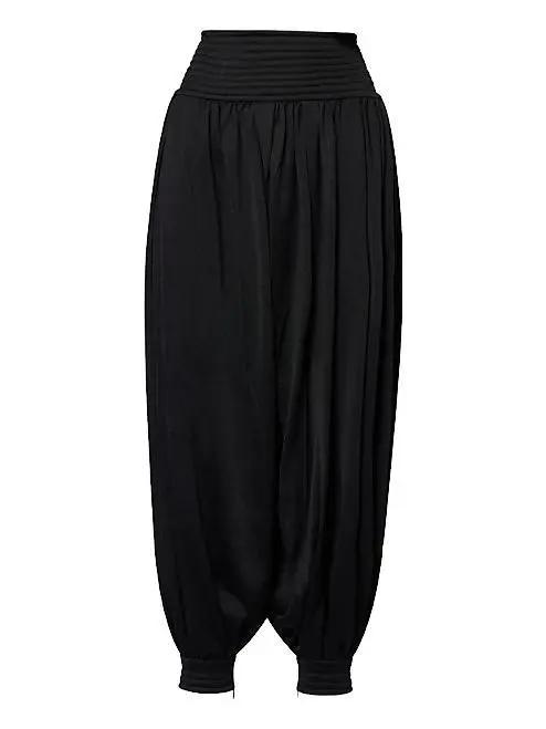 Alaïa Draped Jersey Trousers - Noir Alaia