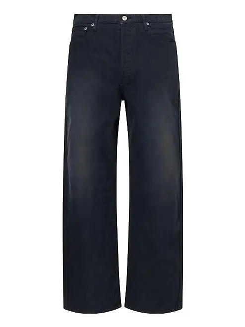 Visvim Fluxus Wide-leg Cotton Trousers - Black