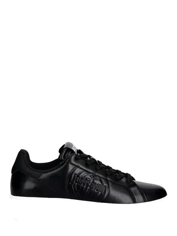 Just Cavalli Logo-embossed Sneakers - Black