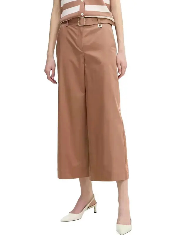 JOOP! Belted Cropped Trousers - Neutrals