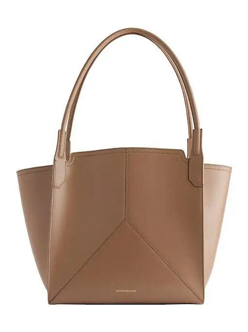 Victoria Beckham Leather Tote Bag - Dove Grey