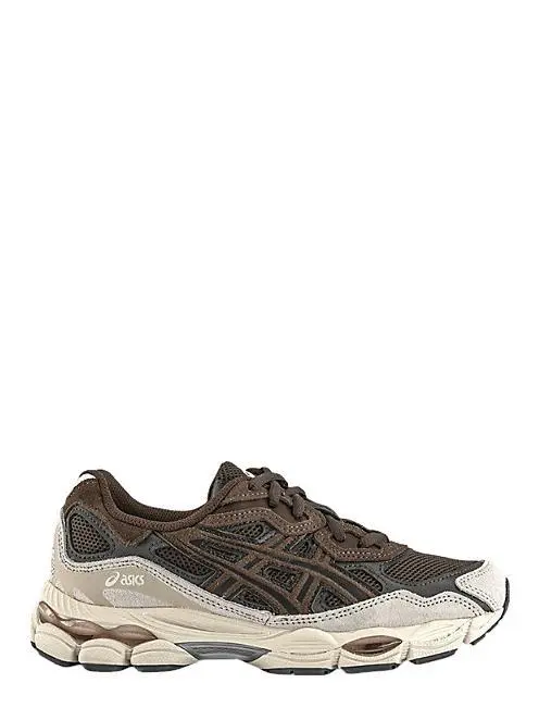 Asics Suede And Mesh Trainers - Brown Storm Black Coffee