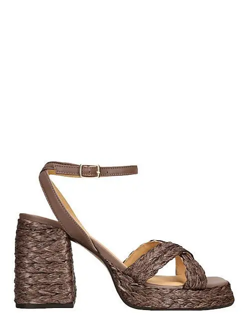 CastaÑer Valeriette Heeled Espadrille Sandals - Taupe