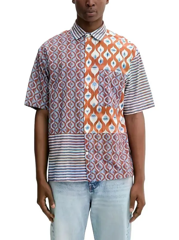 Desigual Printed Short-sleeve Shirt - Brown