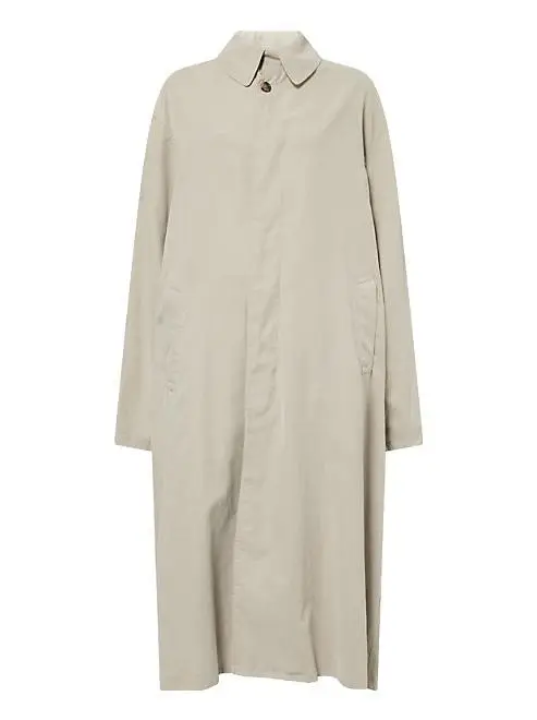 MAISON MARGIELA Straight-cut Woven Trench Coat - Sand