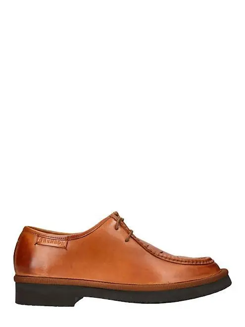 Grenson Hubert Leather Derby Shoes - Tan