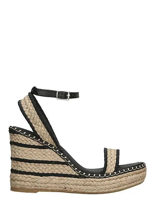 CastaÑer Bera Jute Wedge Sandals - Beige Comb