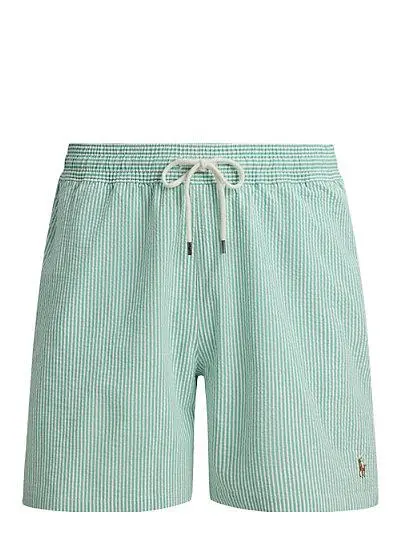Polo Ralph Lauren Traveller Striped Swim Shorts - Key West Green Stripe