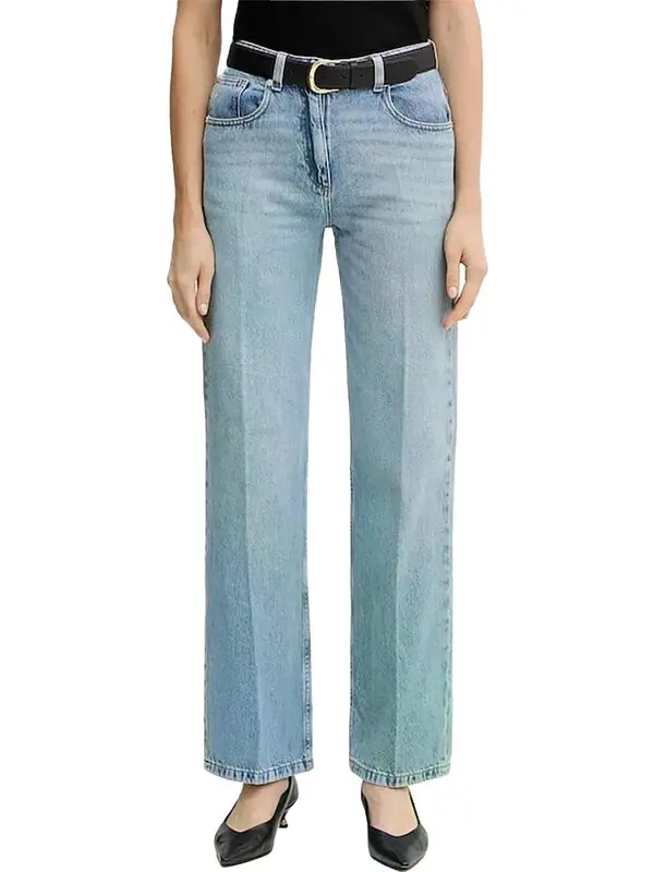 SILVIAN HEACH Denim Jeans With Logo Embroidery - Blue