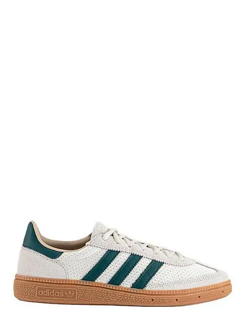 Adidas Handball Spezial Suede And Mesh Trainers - Offwhite Collegiate Gree
