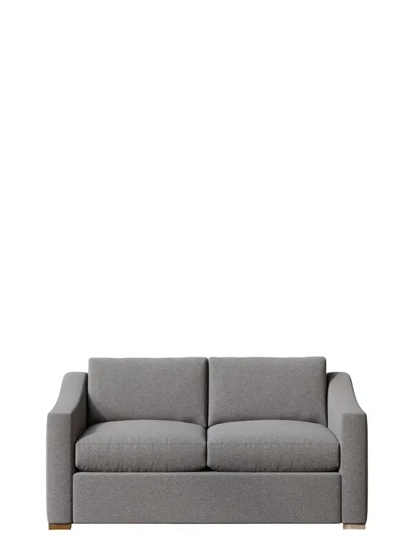Quince Hollis Slope Arm Sofa - Ash