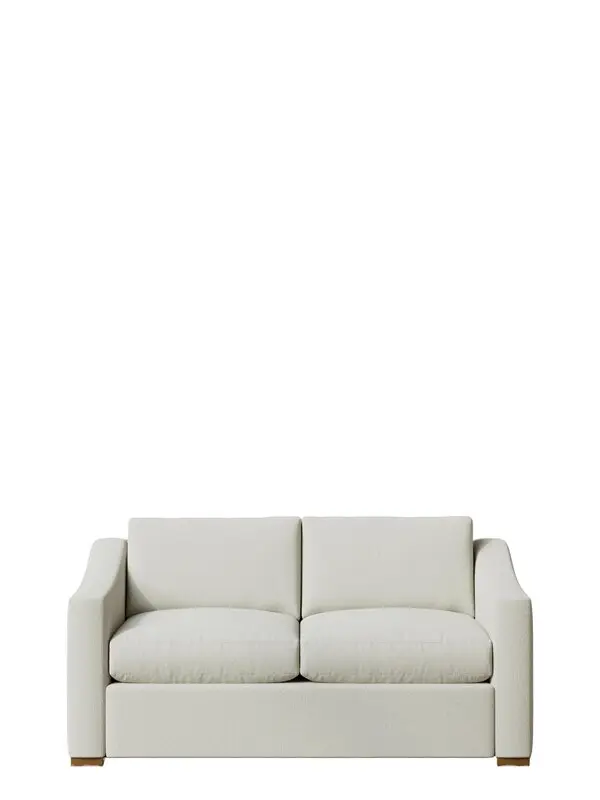 Quince Hollis Slope Arm Sofa - Ivory