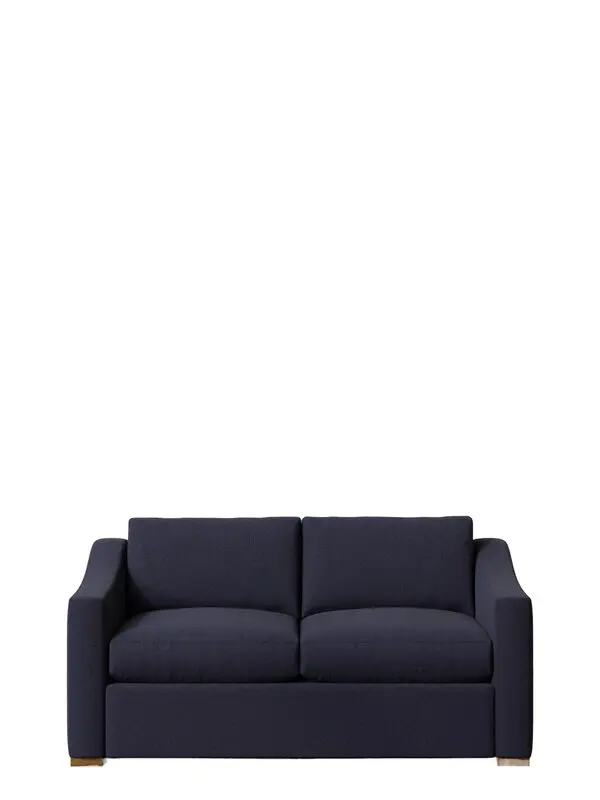 Quince Hollis Slope Arm Sofa - Navy