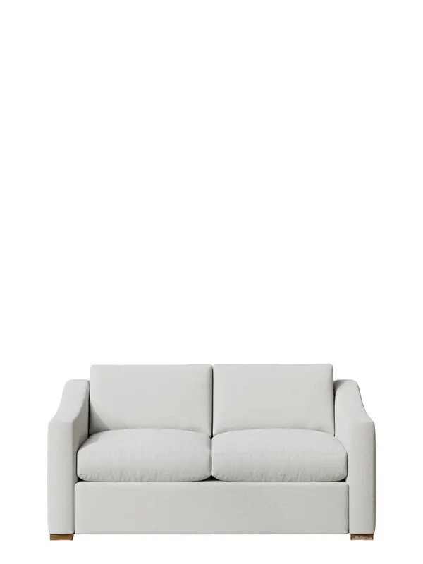 Quince Hollis Slope Arm Sofa - Snow