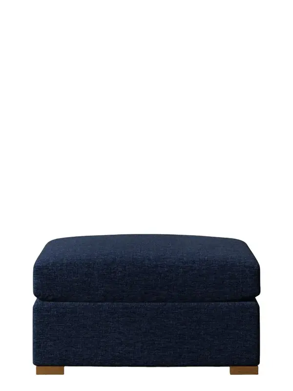 Quince Hollis Slope Arm Ottoman - Ink