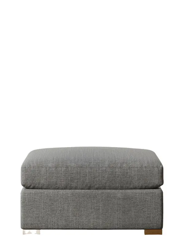 Quince Hollis Slope Arm Ottoman - Slate