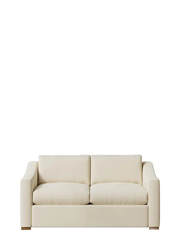 Quince Hollis Slope Arm Sofa - Ivory
