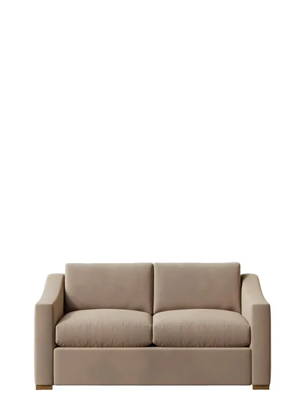 Quince Hollis Slope Arm Sofa - Taupe