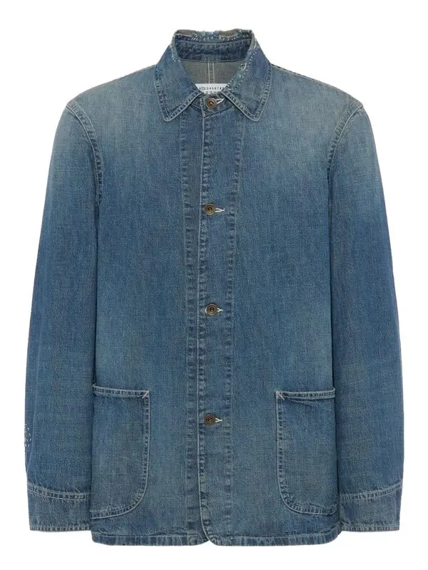 MAISON MARGIELA Denim Caban Jacket - Blue